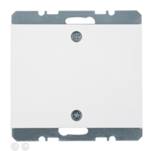 Berker 10457109 K.1 Blindplaat zonder spreidklemmen, Opschroefbaar ...
