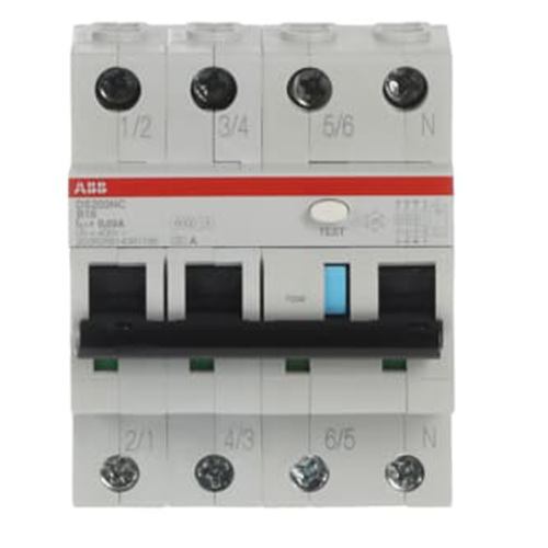 ABB 2CSR256140R1165 Aardlekautomaat System pro M compact Aardlekautomaat 3P+N, B Kar, 16A, 30mA ...