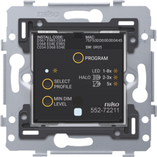 Niko 552-72211 Geconnecteerde dimmer voor Niko Home Control Sokkel 3 ...