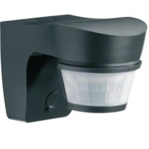 Hager EE821 Bewegingsmelder Basic PIR 140° IP55 Antraciet scherpe ...